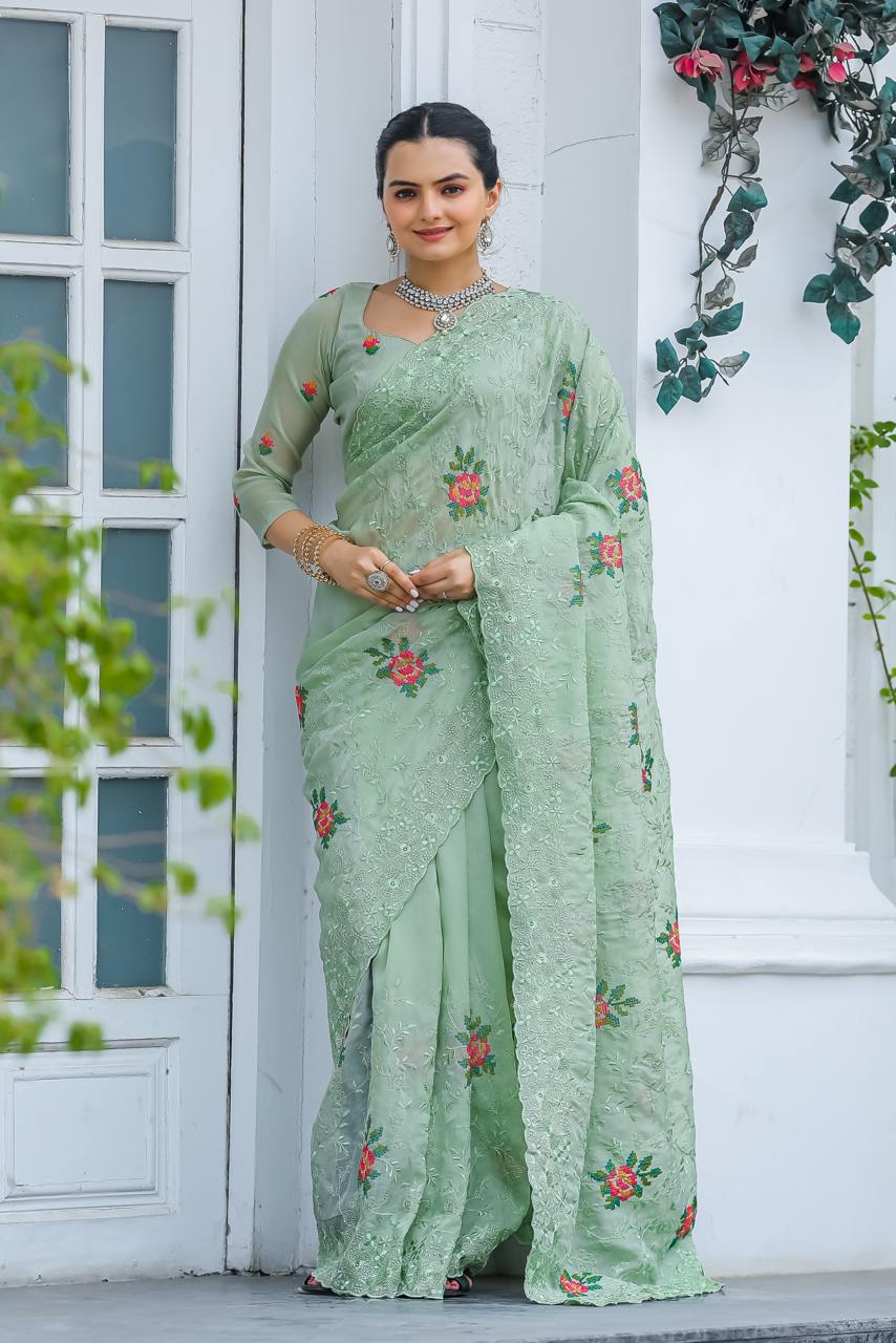 Opal Oasis Saree – Yashuura