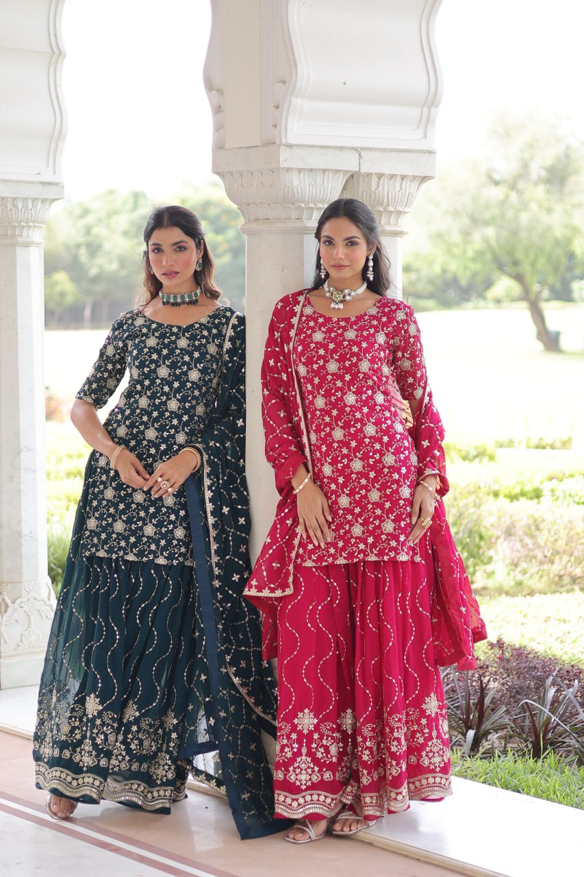 Emerald Mist Sharara Collection – Yashuura